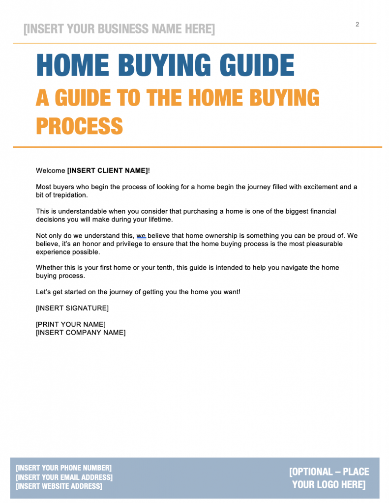 Home Buyer’s Guide - The Paperless Agent