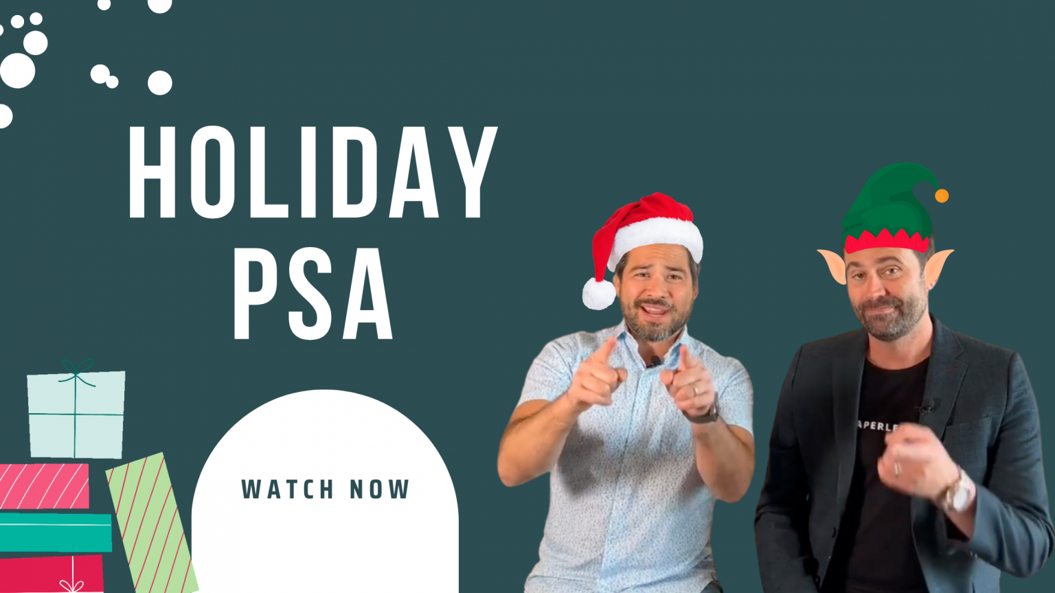 Holiday Public Service Announcement - The Paperless Agent